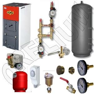 Kit chaudiere bois | Chaudière bois avec ballon tampon | Régulation chaudière bois