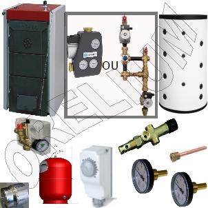 Kit chaudière bois avec ballon tampon Kit VIADRUS 28 CONFORT | Solaire-Bois.fr